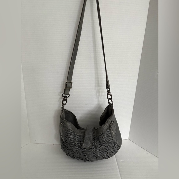 Sundance | Bags | Sundance Gray Woven Leather Shoulder Bag | Poshmark